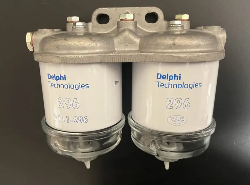 CAV delphi Filter Kit 14MM Ports Double diesel Fuel Filter water traps ...