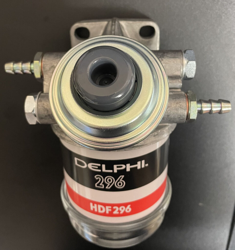 Diesel Cav Fuel Water Trap | 8mm Hose Tails | RD Diesels