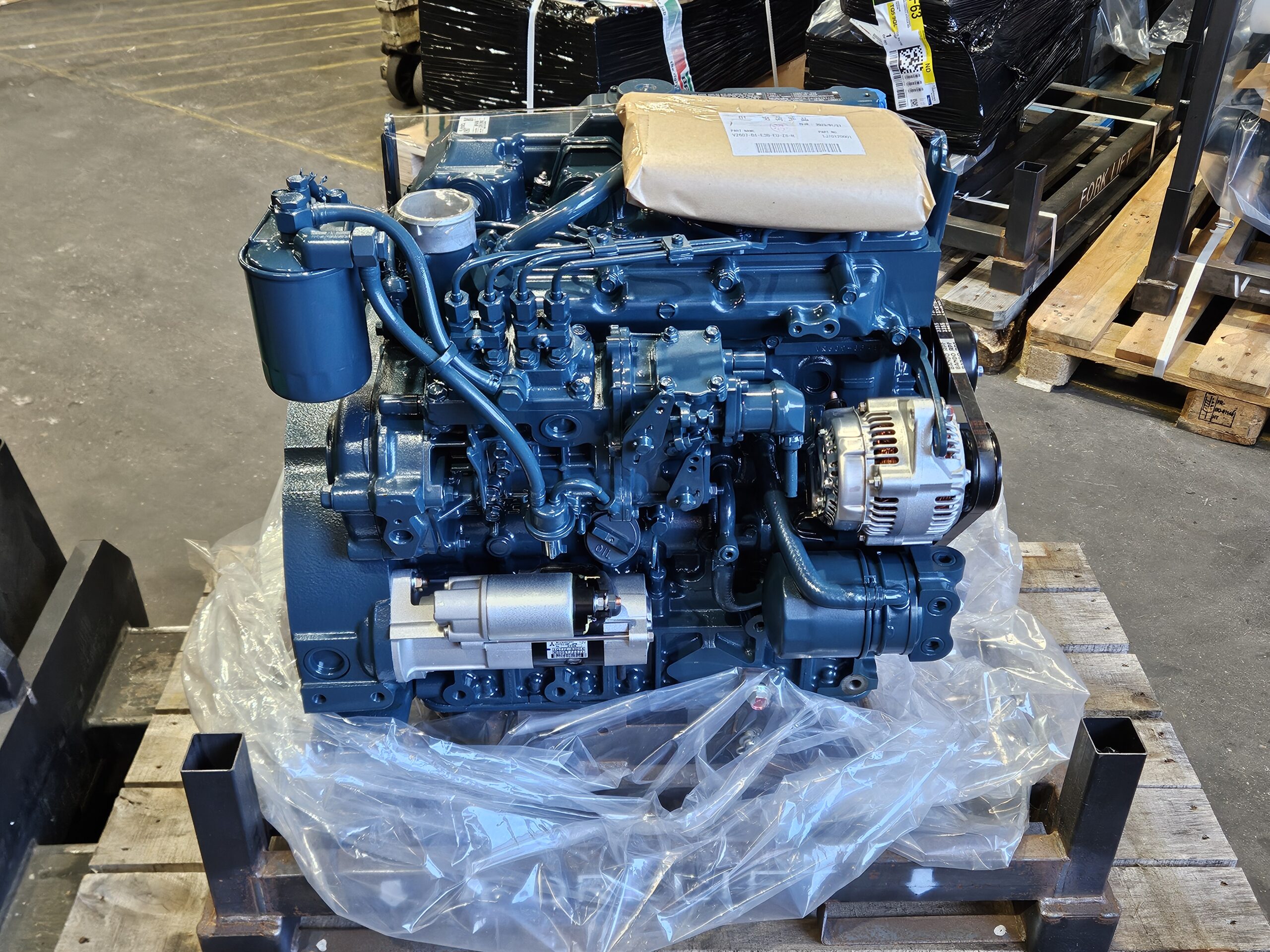 KUBOTA V2607-DI-EM COMPLETE NEW ENGINE 1J701-20001 | RD Diesels
