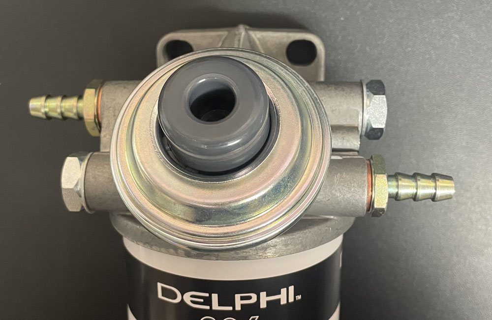 Diesel Cav Fuel Water Trap | 8mm Hose Tails | RD Diesels