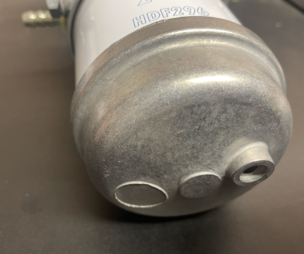 Diesel Cav Fuel Water Trap | 8mm Hose Tails | RD Diesels