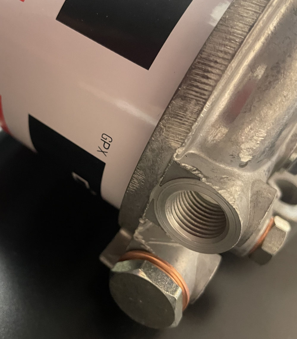 DELPHI CAV295 TWIN FUEL DOUBLE FILTER WATER TRAP 14MM PORTS WITH METAL ...