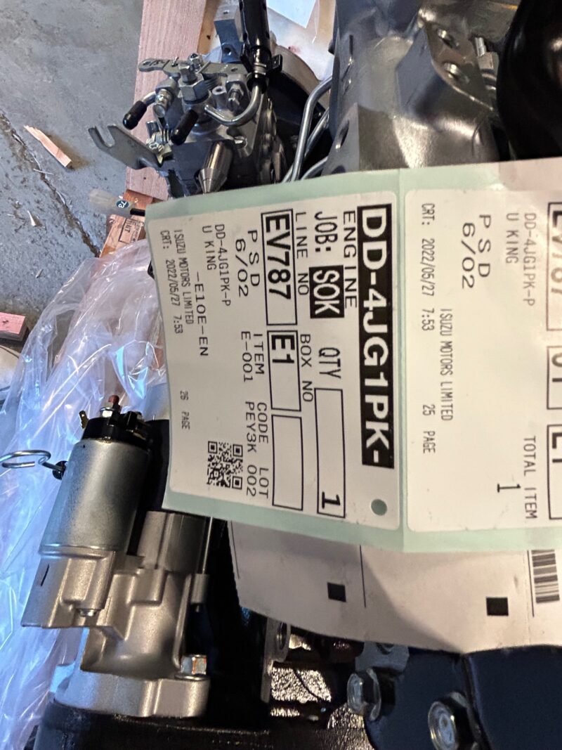 ISUZU 4JG1 NEW COMPLETE ENGINE SUIT JCB ETC STANDARD INDUSTRIAL VERSION ...