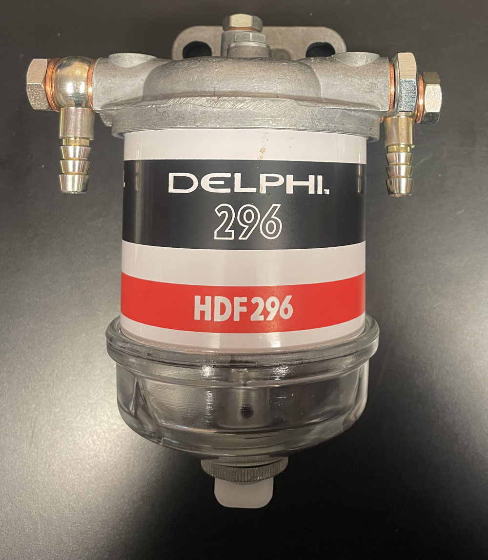 CAV 296 DELPHI DIESEL FUEL WATER TRAP 1/2 UNF PORTS WITH 6MM HOSE BANJO ...