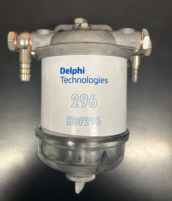 CAV 296 DELPHI DIESEL FUEL WATER TRAP 1/2 UNF PORTS WITH 8MM HOSE BANJO ...