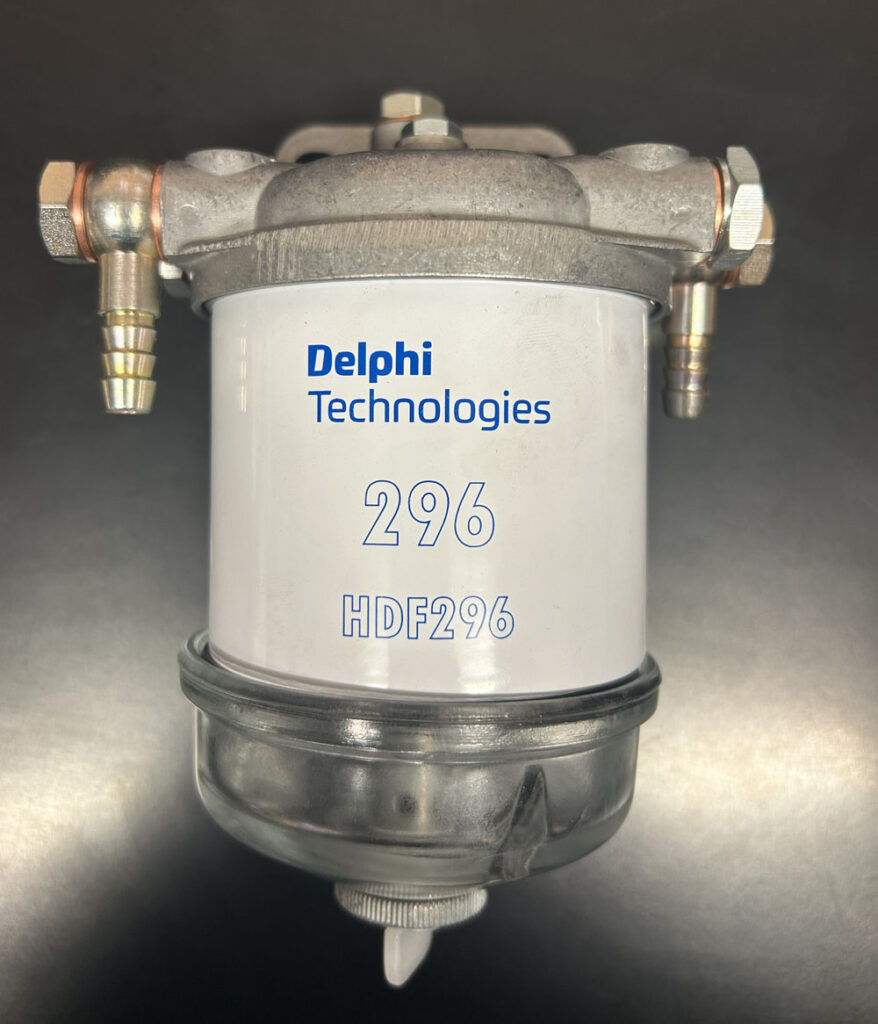 CAV 296 DELPHI DIESEL FUEL WATER TRAP 1/2 UNF PORTS WITH 10MM HOSE ...