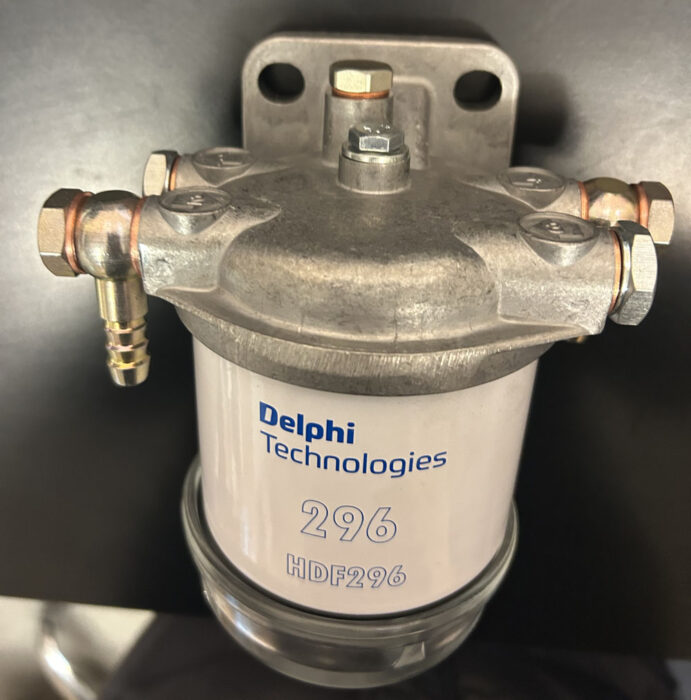 CAV 296 DELPHI DIESEL FUEL WATER TRAP 1/2 UNF PORTS WITH 8MM HOSE BANJO ...
