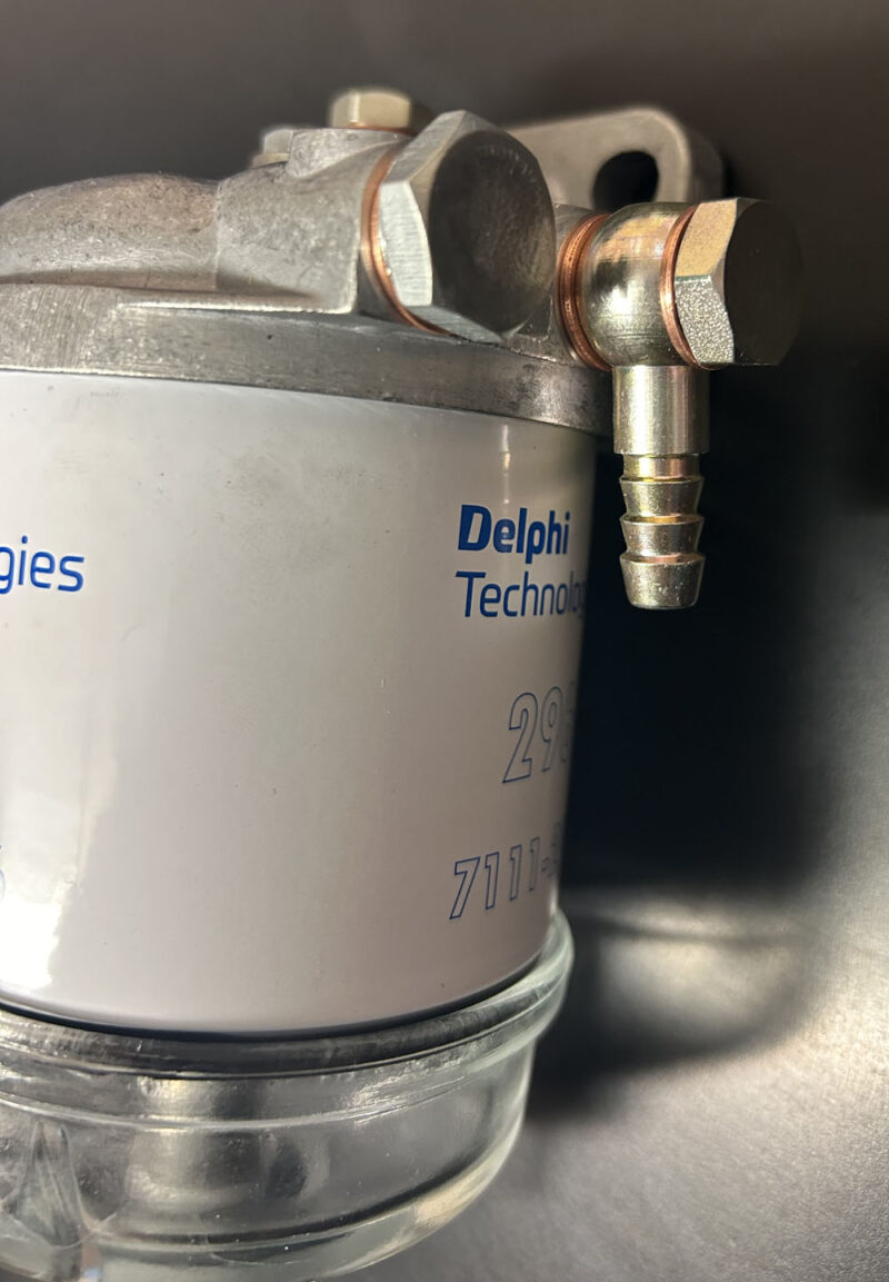 CAV 296 DELPHI DIESEL FUEL WATER TRAP 1/2 UNF PORTS WITH 10MM HOSE ...