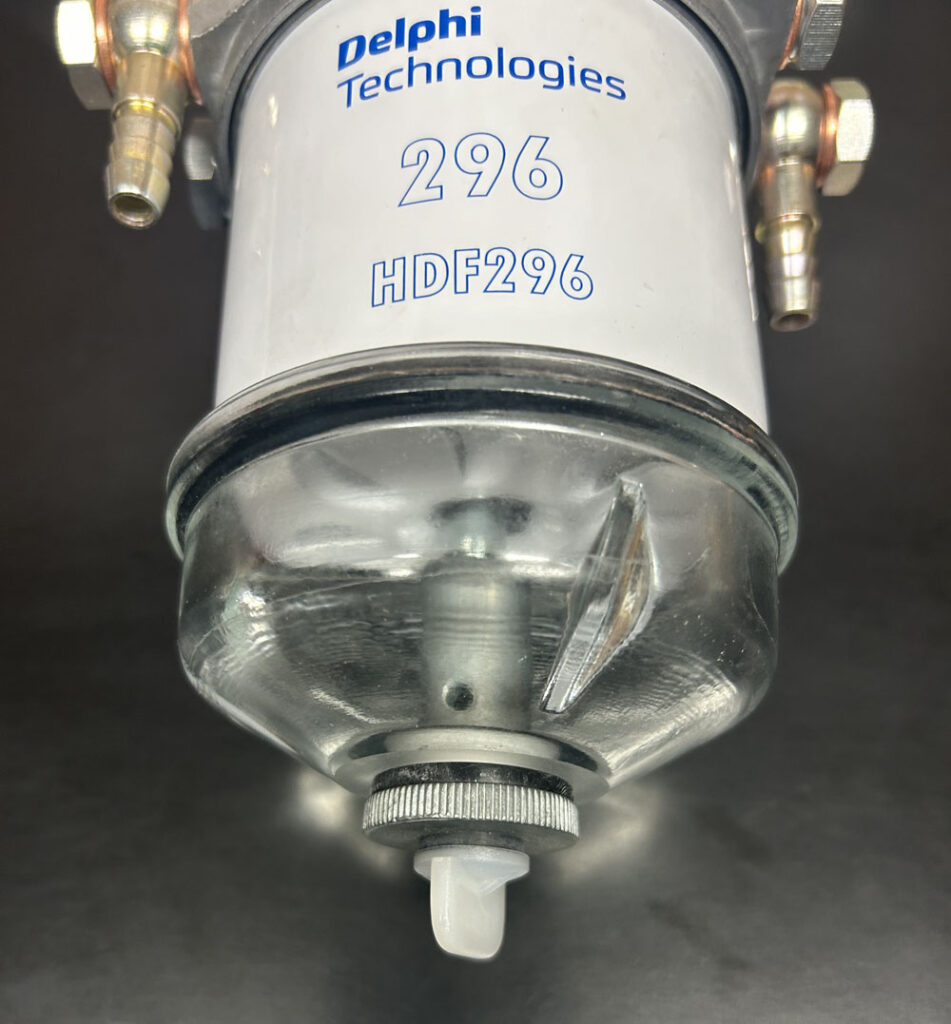 CAV 296 DELPHI DIESEL FUEL WATER TRAP 1/2 UNF PORTS WITH 8MM HOSE BANJO ...