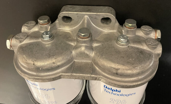 CAV delphi Filter Kit 14MM Ports Double diesel Fuel Filter water traps ...