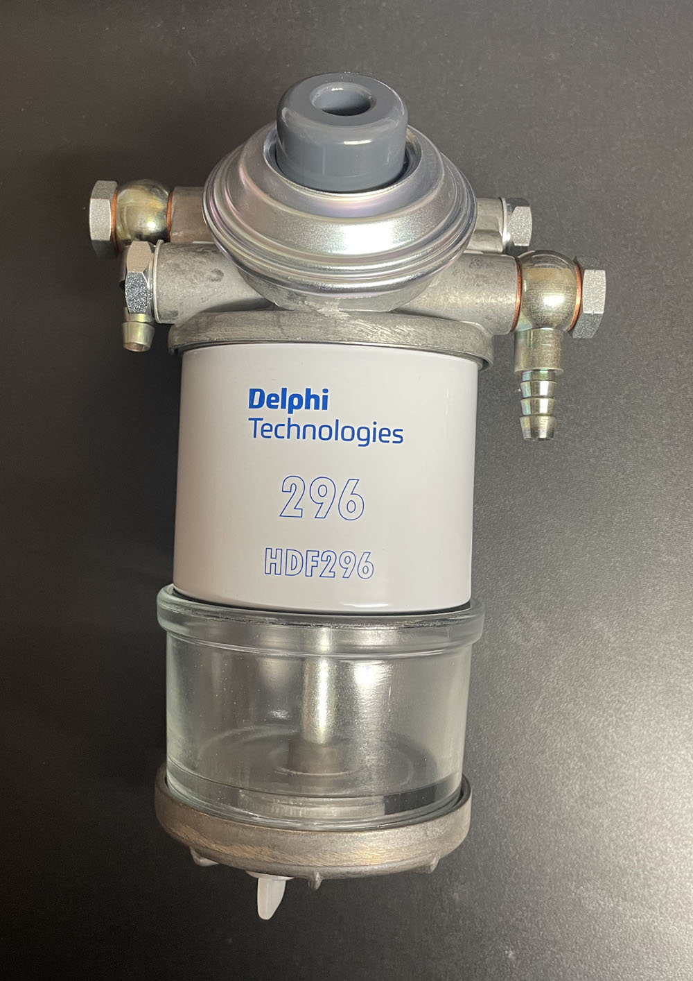 Diesel Cav Fuel Water Trap | 8mm Hose Tails | RD Diesels