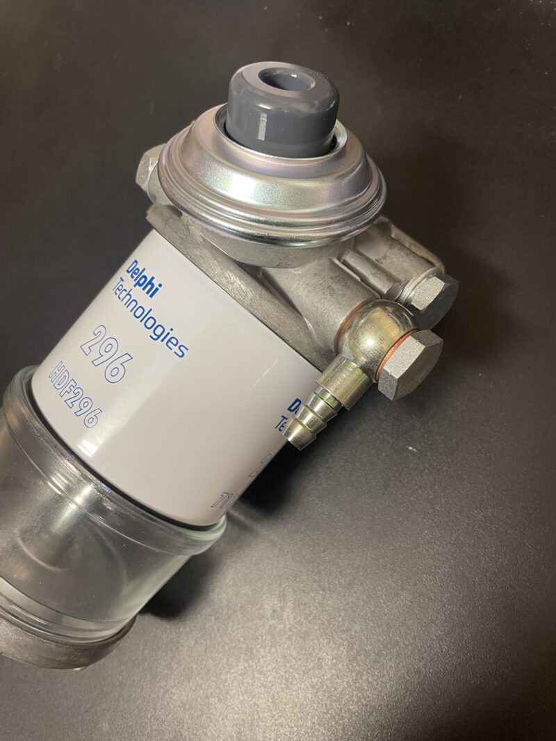 Diesel Cav Fuel Water Trap | 8mm Hose Tails | RD Diesels