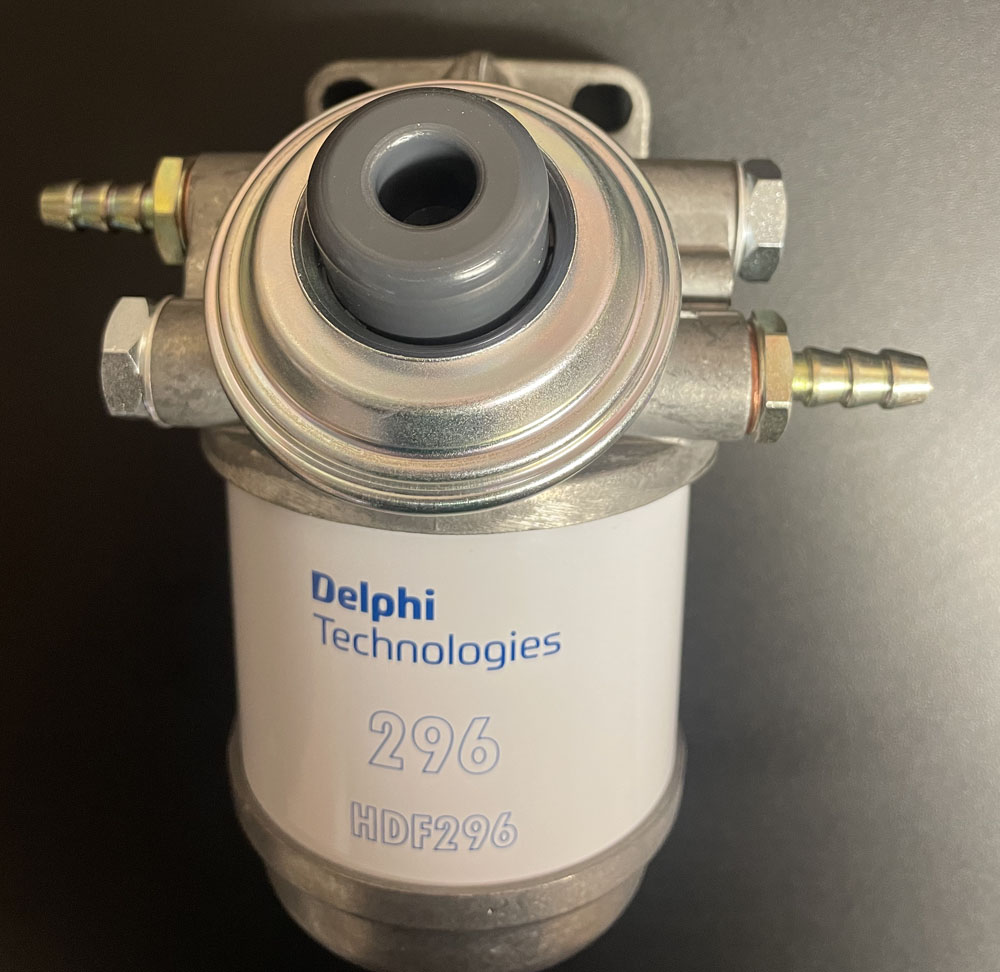 Diesel Cav Fuel Water Trap | 8mm Hose Tails | RD Diesels