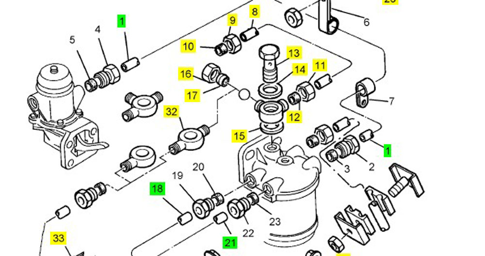 CAV296 FUEL FILTER HEAD BANJO BOLT 10MM 0920146 | RD Diesels
