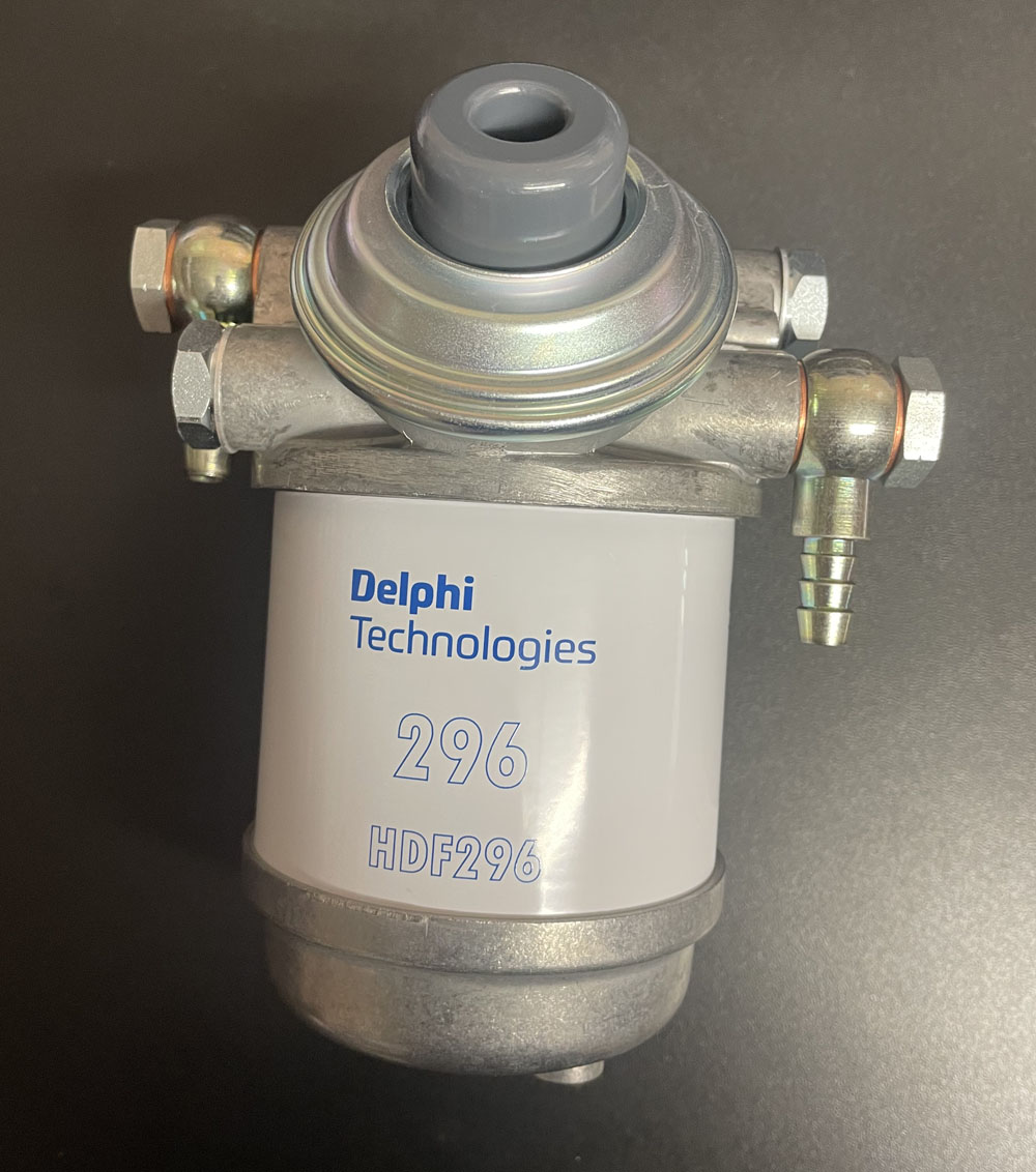 Diesel Cav Fuel Water Trap | 8mm Hose Tails | RD Diesels