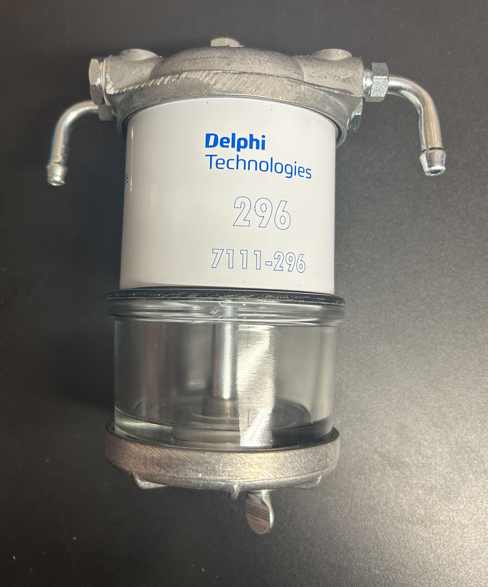 DIESEL WATER TRAP KIT DEEP BOWL TYPE C/W 8MM 90 DEGREE HOSE TAILS WITH ...