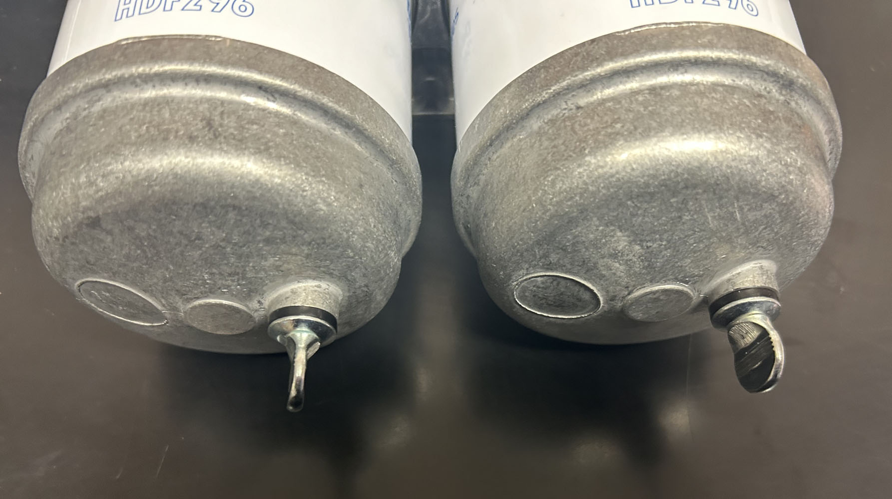 DELPHI CAV296 TWIN FUEL DOUBLE FILTER WATER TRAP 14mm PORTS WITH METAL ...